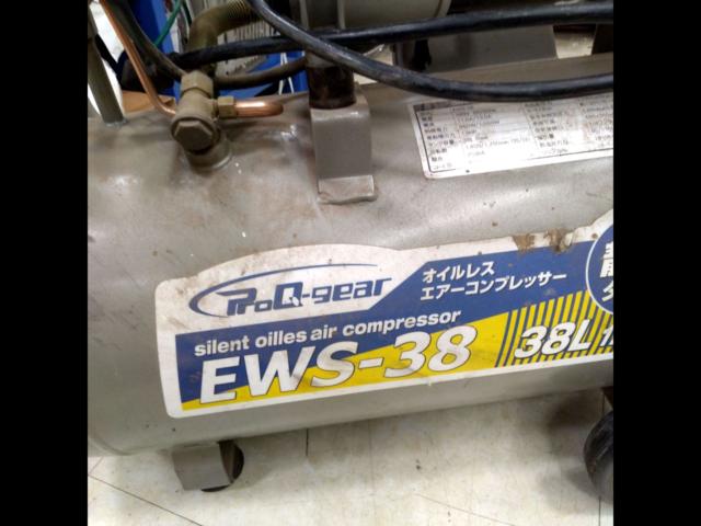 シンセイ 静音オイルレスコンプレッサー 38L EWS-38 | 総合リユース エアーツール コンプレッサーを通販で購入する | 中古カー＆バイク用品の販売ならアップガレージ