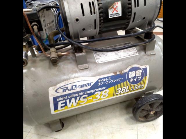 シンセイ 静音オイルレスコンプレッサー 38L EWS-38 | 中古品 | アップガレージ 東村山店 | 総合リユース エアーツール コンプレッサーを通販で購入する | 中古カー＆バイク用品 ...