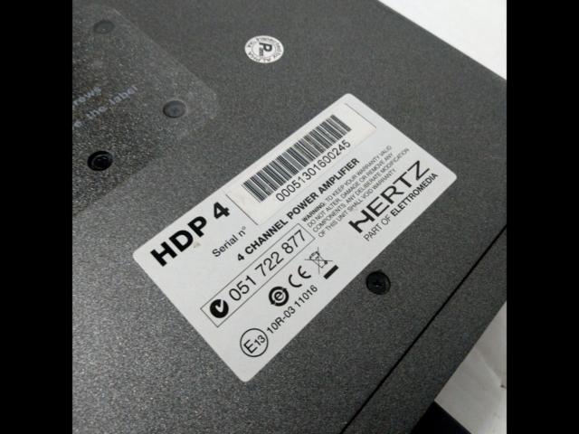 HERTZ HDP4 4chパワーアンプ | カー用品 アンプを通販で購入する | 中古カー＆バイク用品の販売ならアップガレージ