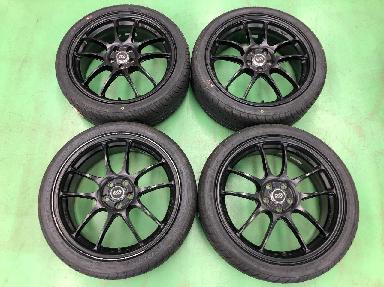 ENKEI PerformanceLine PF01 マットブラック + NANKANG ULTRA SPORTS NS-Ⅱ | カー用品 タイヤホイールセット 18インチタイヤホイールセット ...