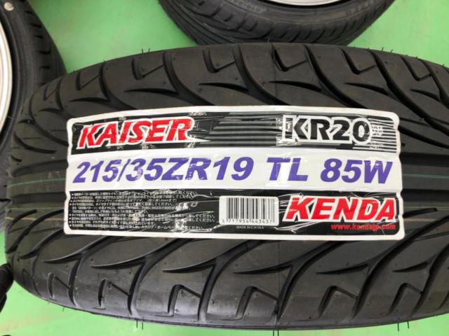 ENKEI Racing GTC02 + KENDA KAISER KR20 | カー用品 タイヤホイールセット 19インチタイヤホイールセットを通販で購入する | 中古カー＆バイク用品の販売 ...