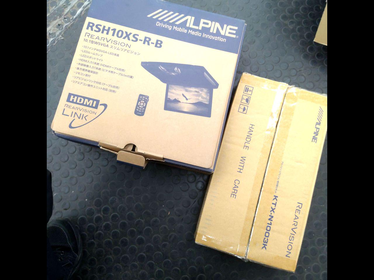 ALPINE RSH10XS-R-B 10.1インチスリムリアビジョン フリップダウンモニター | 新古品 | アップガレージ いわき店 ...