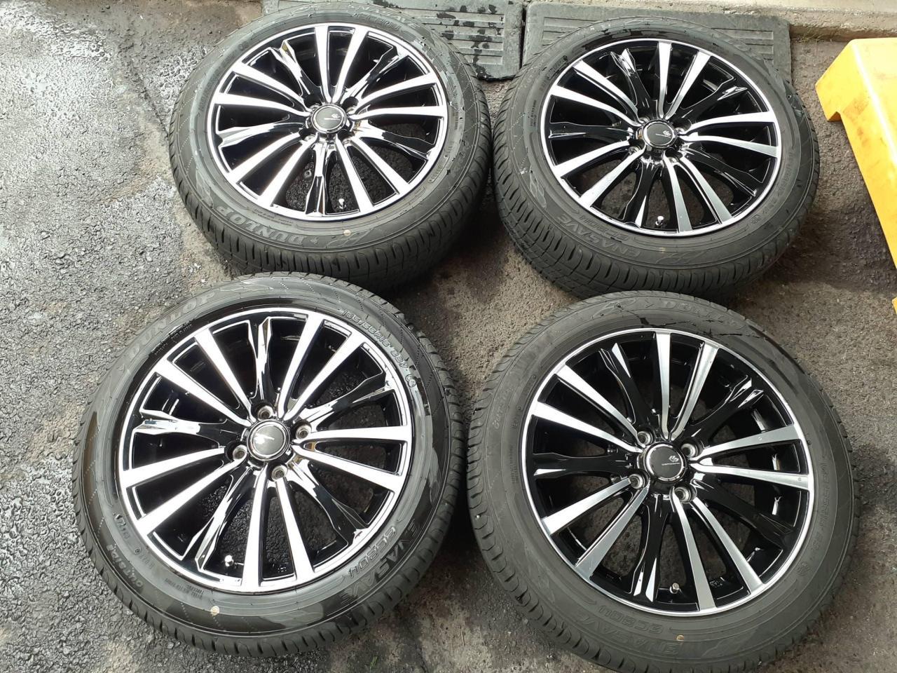 TOPY(トピー)CEREBRO WF5 トリプル5本スポーク + DUNLOP(ダンロップ) ENASAVE EC204 185/55R16 | カー用品 タイヤホイールセット 16インチ ...