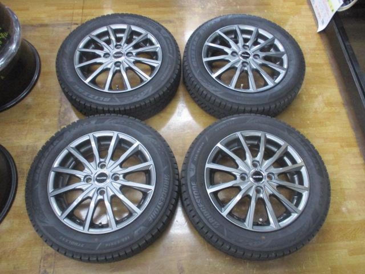 BRIDGESTONE BALMINUM AR12+BRIDGESTONE BLIZZAK VRX3 75Q | カー用品 スタッドレスタイヤホイールセット 14インチスタッドレスタイヤ ...