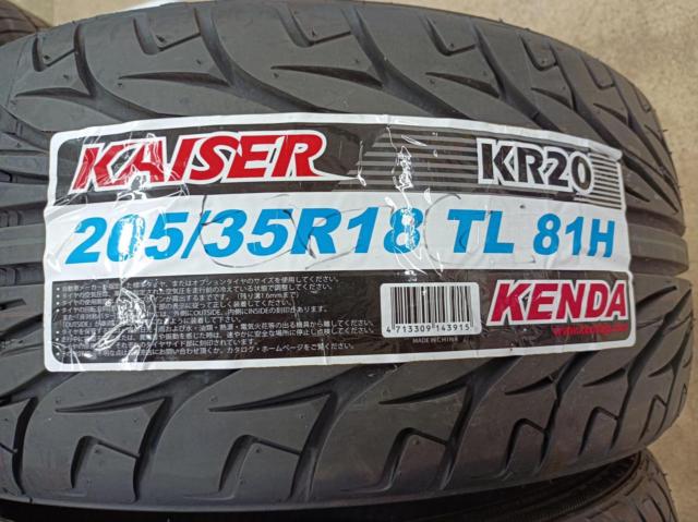 KENDA KAISER KR20 81H 【2本】 | カー用品 タイヤ 18インチタイヤを通販で購入する | 中古カー＆バイク用品の販売ならアップガレージ