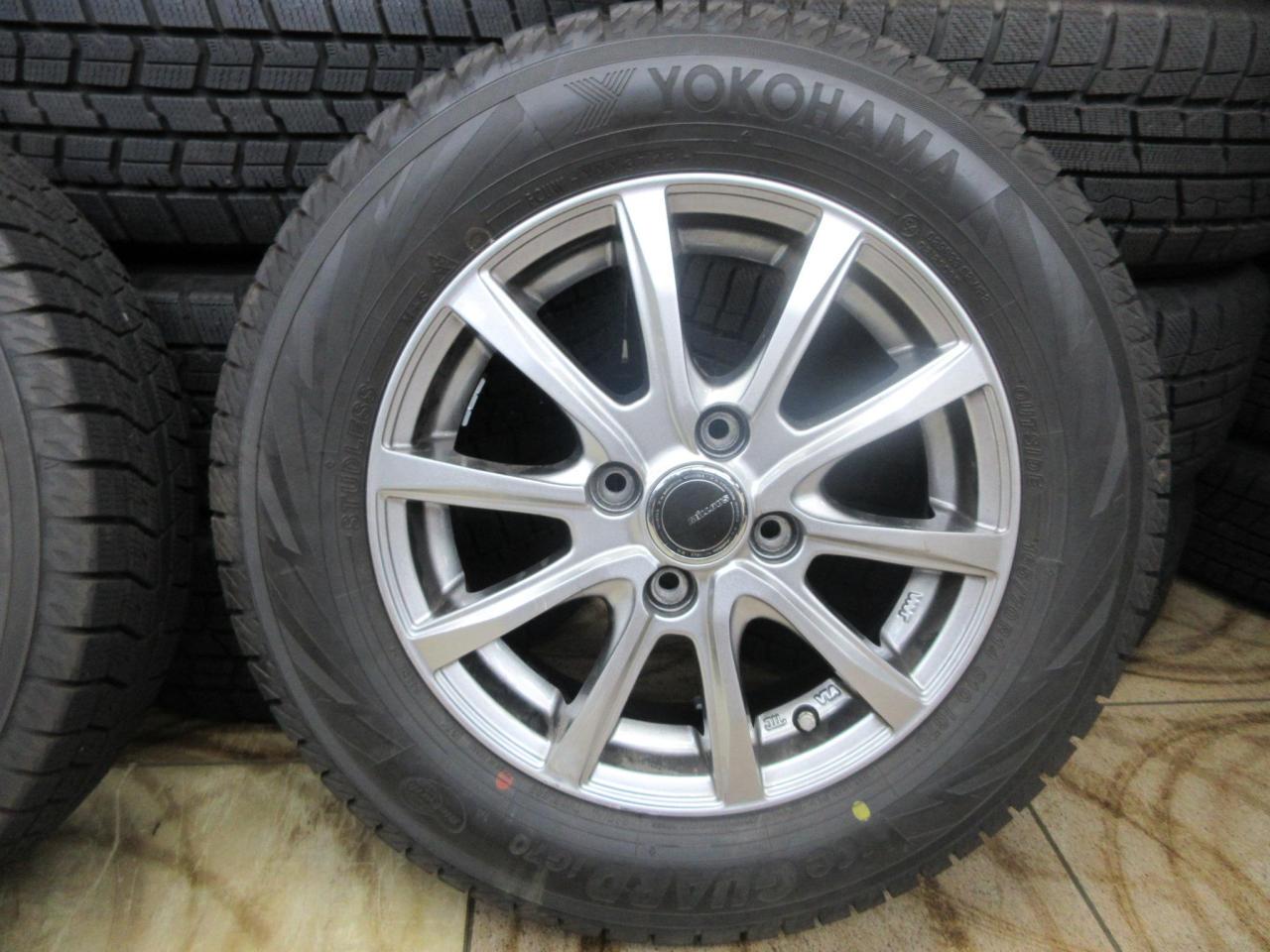 YFC MiLLOUS VX+YOKOHAMA ice GUARD iG70 | カー用品 スタッドレスタイヤホイールセット 14インチスタッドレスタイヤホイールセットを通販で購入する ...