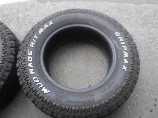 【4本セット】GRIP MAX MUD RAGE R/T MAX | 中古品 | アップガレージ 大阪門真店 | カー用品 タイヤ 15インチ ...