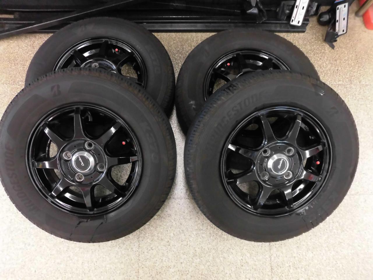 【TECHNOPIA(テクノピア)】 CHARITES S315+【BRIDGESTONE】K370 | カー用品 タイヤホイールセット 12 ...