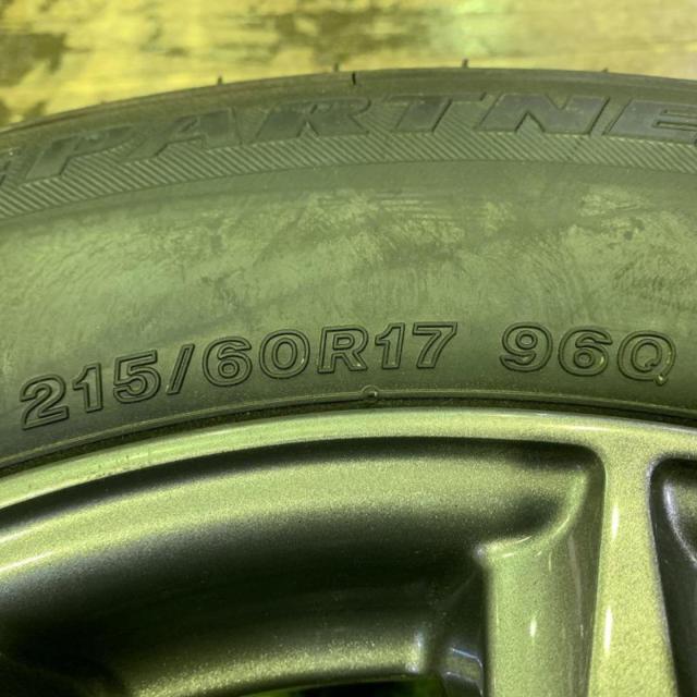 BRIDGESTONE TOPRUN KR10+BRIDGESTONE ICE PARTNER2 2024年製 未走行 | カー用品 スタッドレスタイヤホイールセット 17インチスタッドレス ...