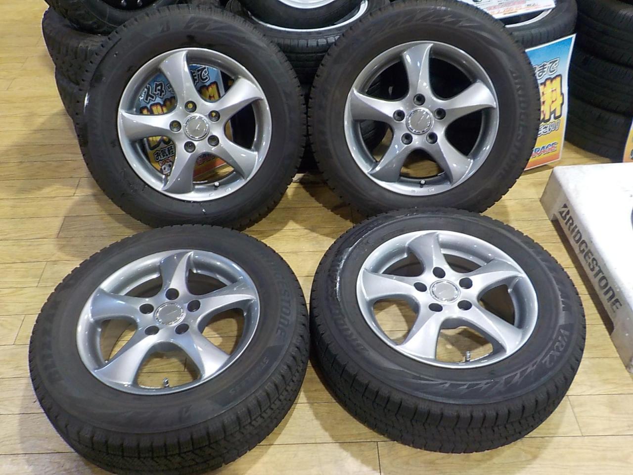 【BRIDGESTONE(ブリヂストン)】TOPRUN RD5+BRIDGESTONE BLIZZAK VRX2 | カー用品 スタッドレスタイヤホイールセット 15インチスタッドレスタイヤ ...