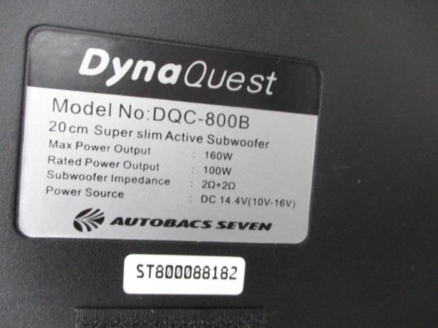 AUTOBACS SEVEN DynaQuest DQC-800B | カー用品 スピーカー チューナップウーハースピーカーを通販で購入する | 中古カー＆バイク用品の販売ならアップガレージ