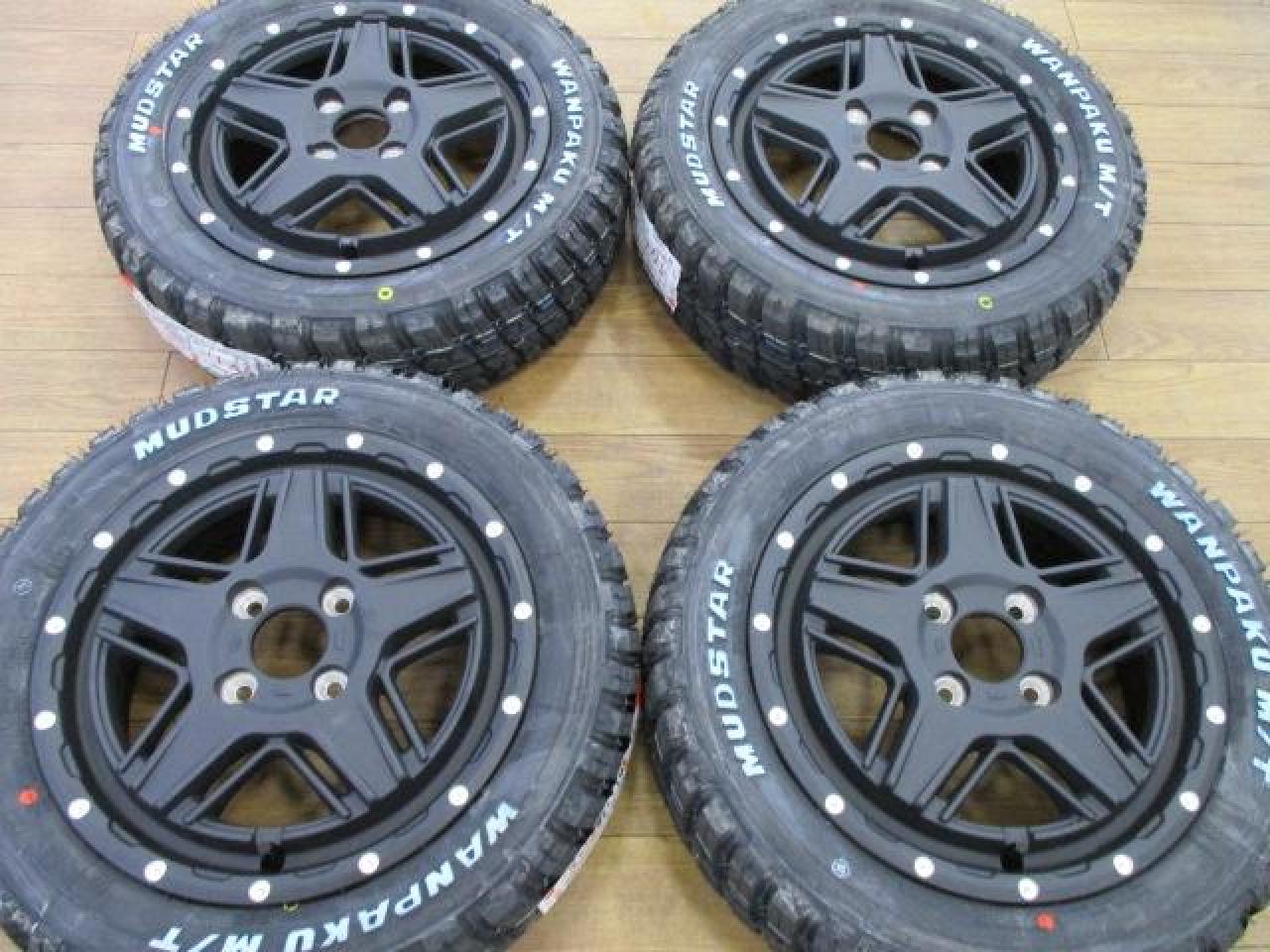 ★未使用セット!!★weds ADVENTURE MUD VANCE 07+MUDSTAR WANPAKU M/T(2024年製造) | カー用品 タイヤホイールセット 14インチタイヤ ...