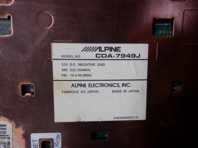 【わけあり】ALPINE CDA-7949J | カー用品 ヘッドユニット CDチューナーを通販で購入する | 中古カー＆バイク用品の販売なら ...