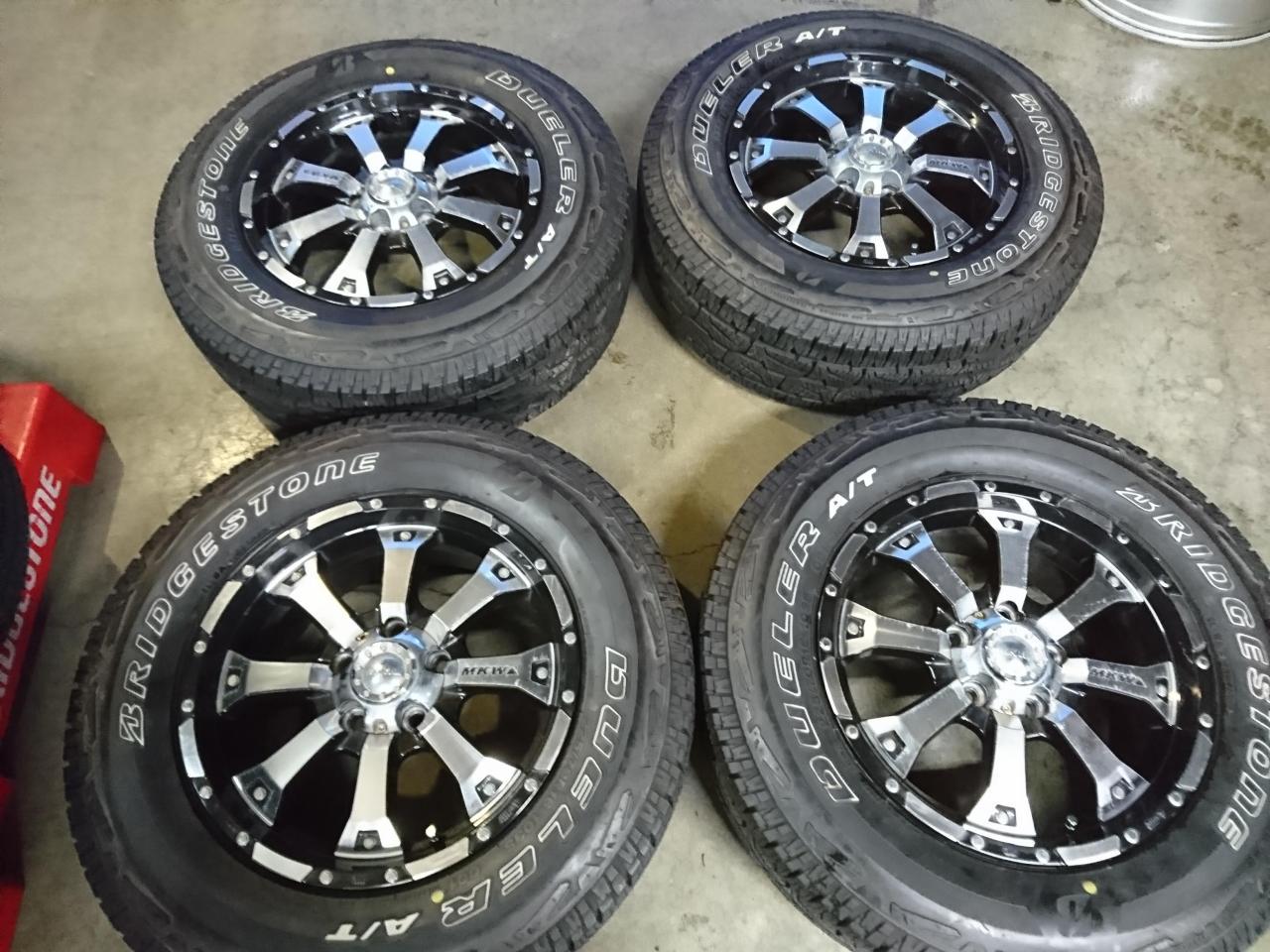 TRISTAR INTERNATIONAL MKW MK-46 + BRIDGESTONE DUELER A/T | カー用品 タイヤホイールセット 16インチタイヤホイールセットを通販で購入 ...