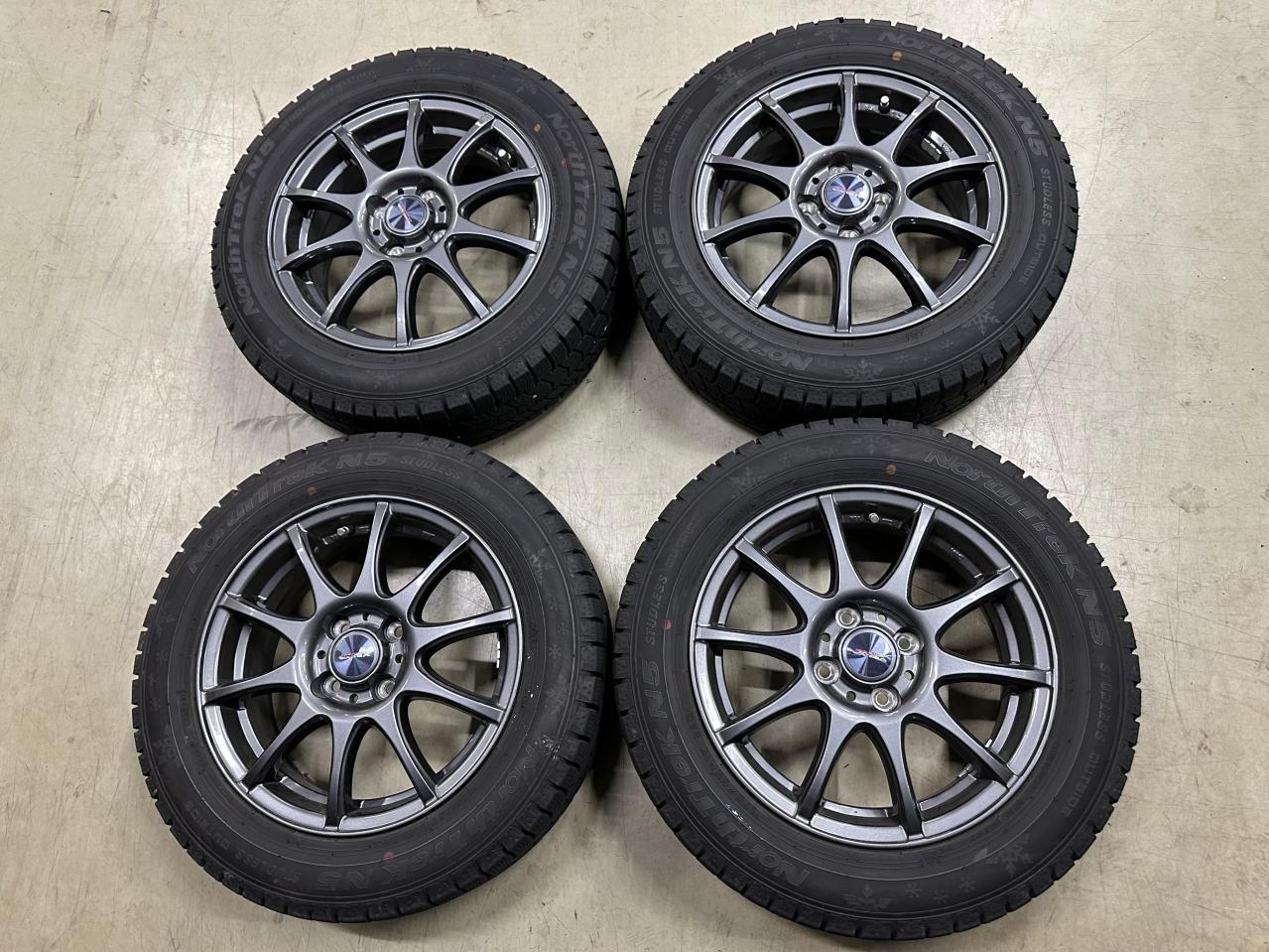 weds(ウェッズ) VELVA CHARGE + AUTOBACS SEVEN(オートバックスセブン) North Trek N5 | カー用品 スタッドレスタイヤホイールセット 15インチ ...