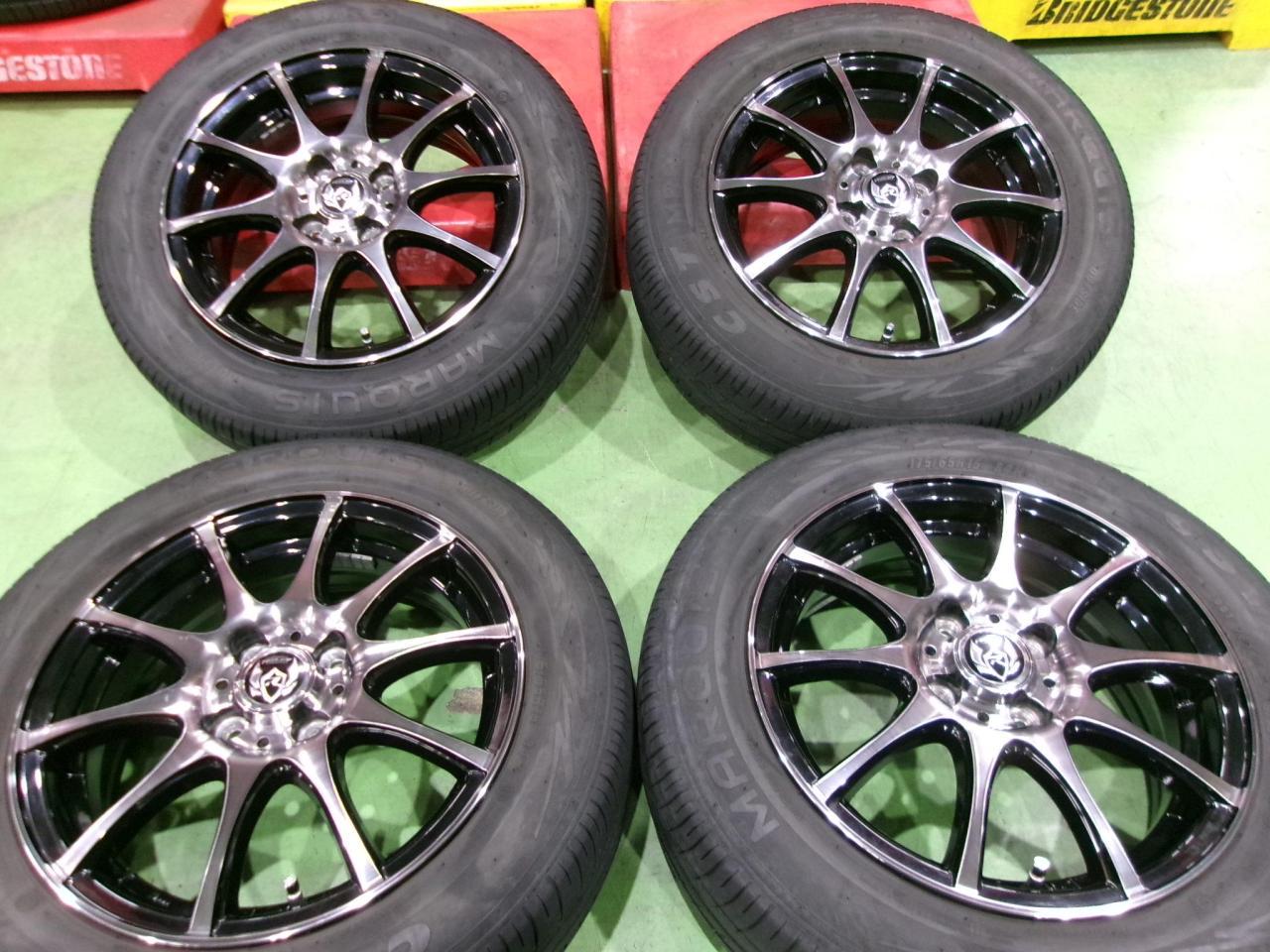 weds RIZLEY KC + CST MARQUIS MR61 | カー用品 タイヤホイールセット 15インチタイヤホイールセットを通販で購入する | 中古カー＆バイク用品の販売ならアップガレージ