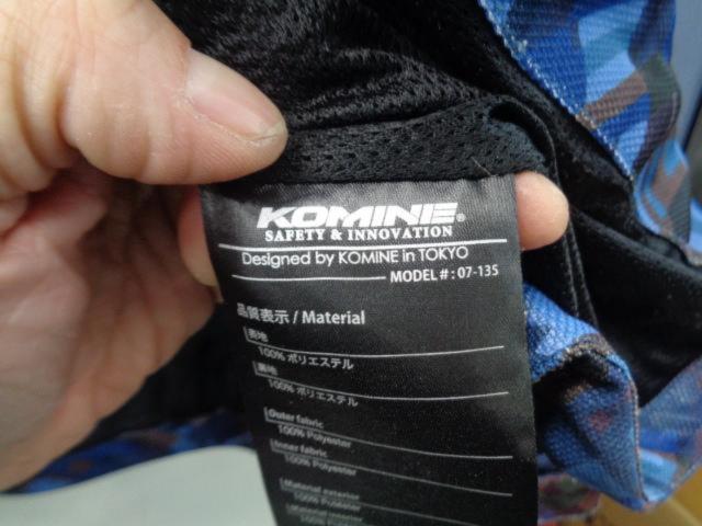 【KOMINE】07-135 プロテクトフルメッシュパーカー 2XLサイズ | 中古品 | アップガレージ ライダース小牧インター店 | バイク用品 ウエア ジャケット(二輪)を通販で購入する ...