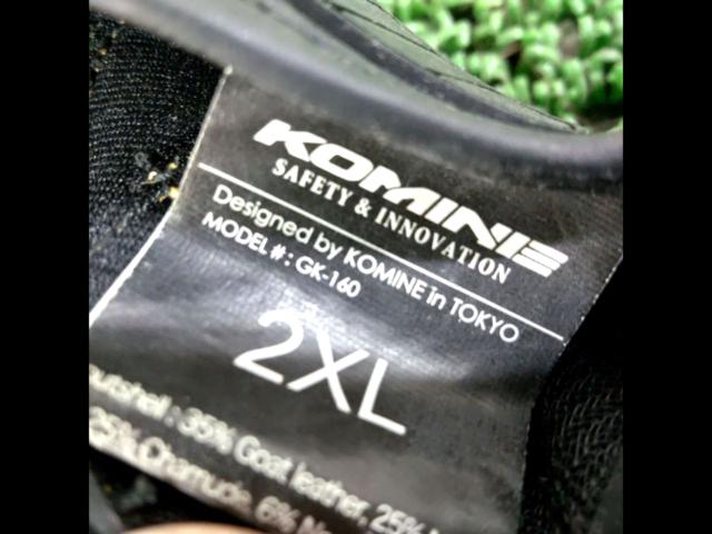 サイズ2XL KOMINE プロテクトレザーメッシュグローブ GK-160 | バイク用品 グローブ・ゴーグル レーシンググローブ(二輪)を通販で購入する | 中古カー＆バイク用品の販売なら ...