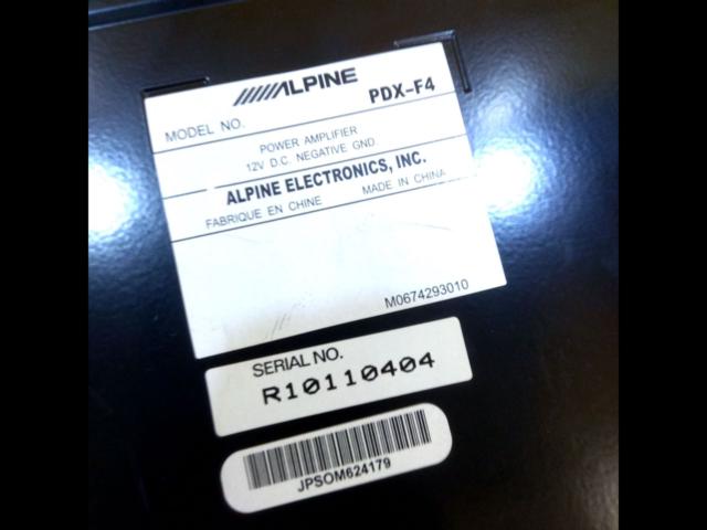 ALPINE PDX-F4 【幅広い音楽ジャンルをよりに再生する圧倒的サウンドクオリティ】 4chパワーアンプ | カー用品 アンプを通販で ...