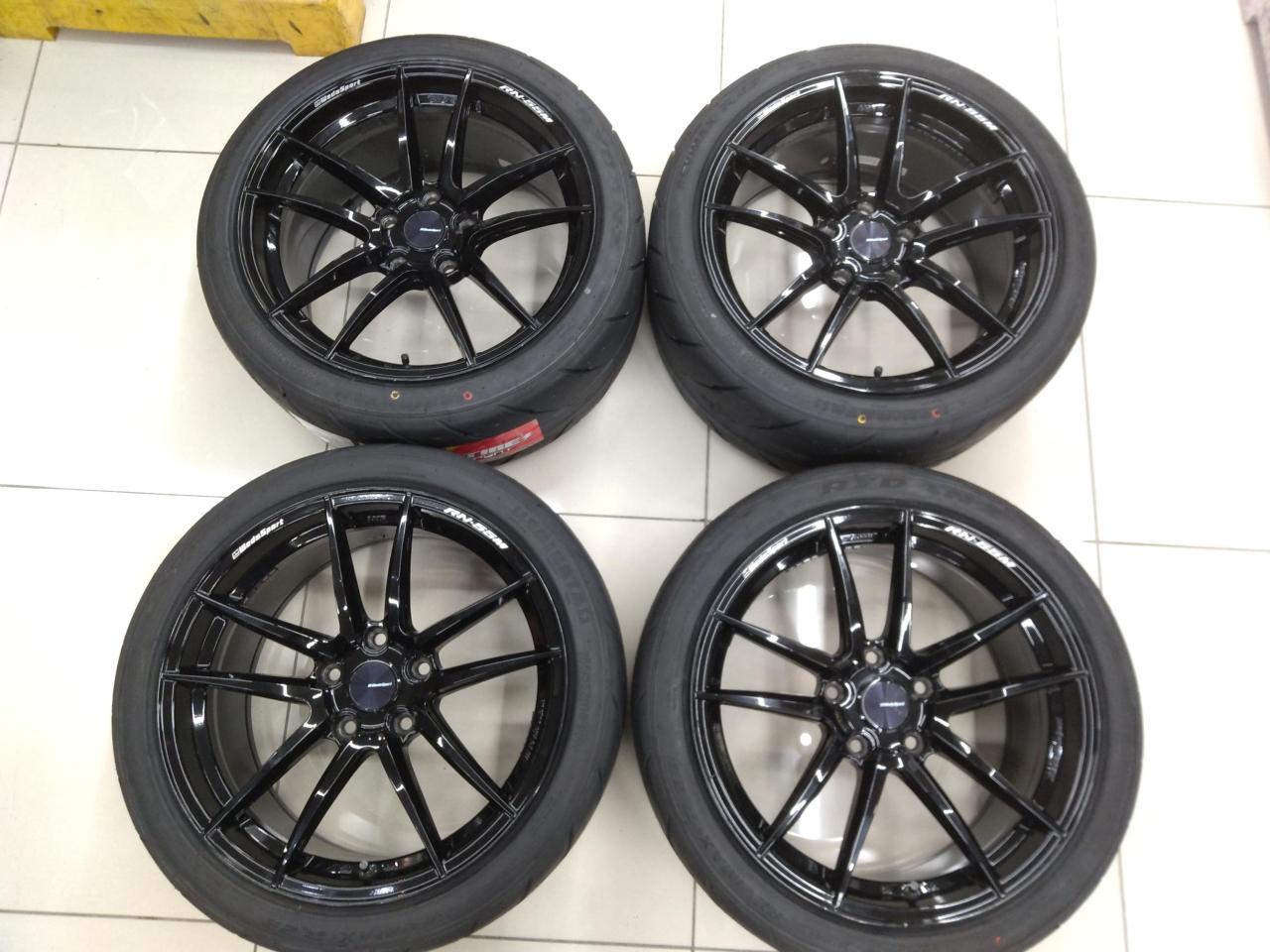 ★新品ハイグリップタイヤ付★WedsSport RN-55M + SHIBATIRE(シバタイヤ) R23 280 ★シビックTypeR FL5/FK8に♪★ | カー用品 タイヤホイール ...