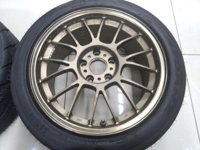 ★新品スポーツタイヤx軽量鍛造!!!★RAYS VOLK RACING SE37 K + SHIBATIRE R23 300 ★インテグラ ...