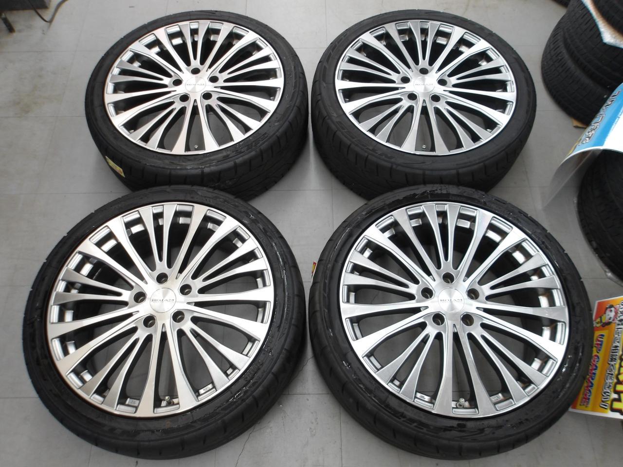 ROJAM Premium Wheels Alternative+NITTO NT555 G2 | カー用品 タイヤホイールセット 19インチ ...