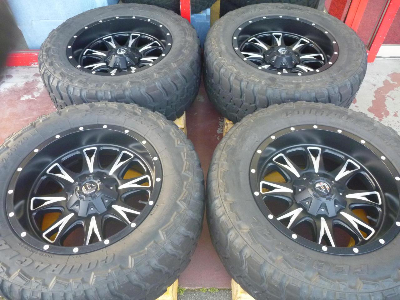 FUEL OFFROAD D513 THROTTLE+FEDERAL COURAGIA M/T | カー用品 タイヤホイールセット 20インチ ...