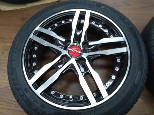 AME SHALLEN XF-55 monoblock+KENDA KR203 | カー用品 タイヤホイールセット 15インチタイヤホイール ...