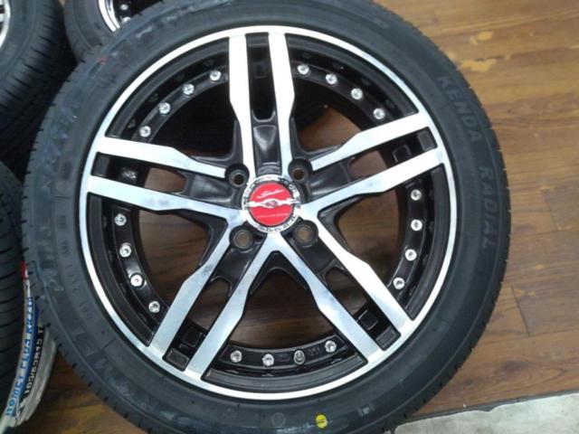 AME SHALLEN XF-55 monoblock+KENDA KR203 | カー用品 タイヤホイールセット 15インチタイヤホイール ...