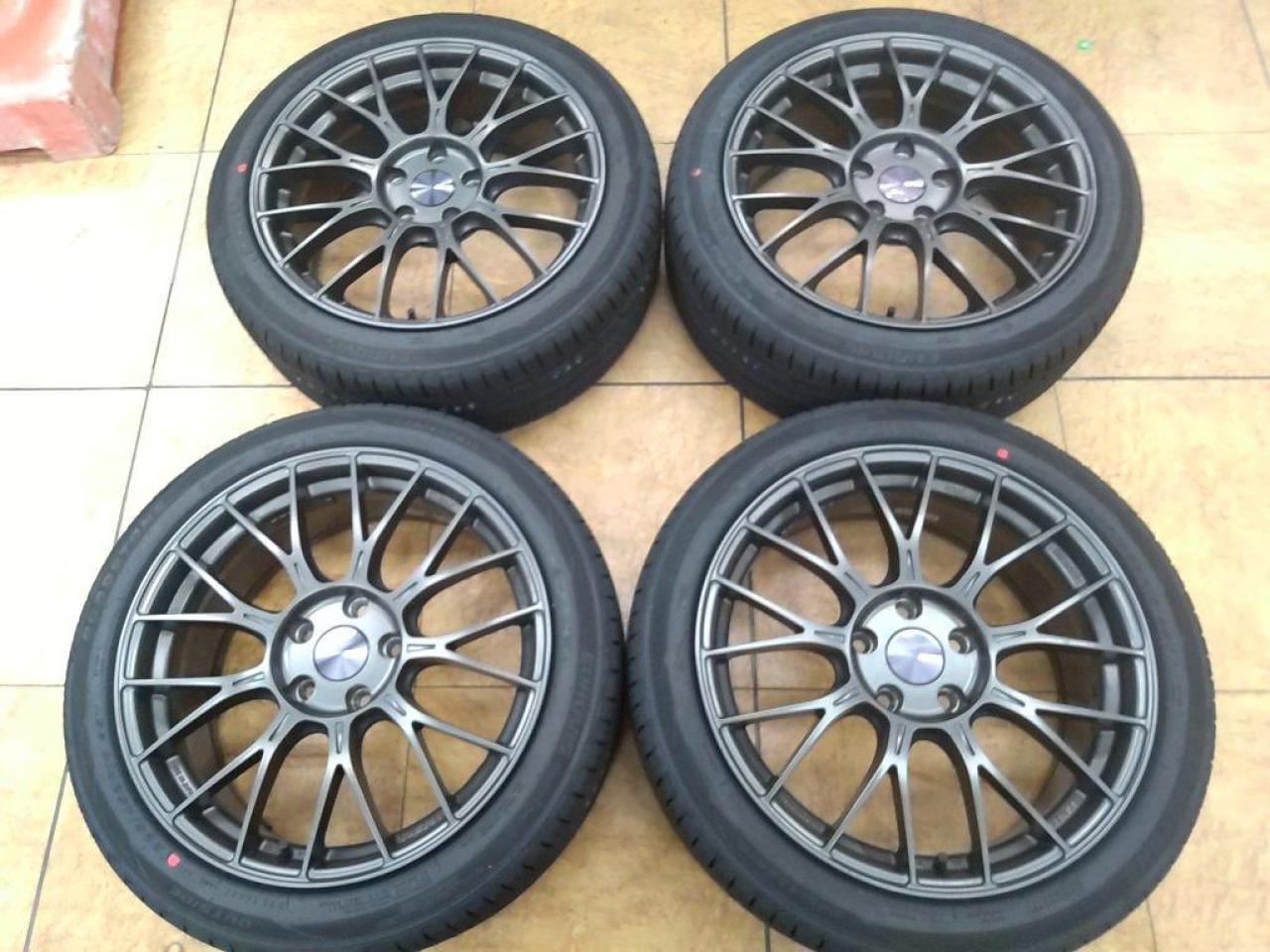 ☆新品タイヤ付き☆ENKEI PerformanceLine PFM1+ロードストーン Eurovis Sport 04 | カー用品 タイヤホイールセット 18インチタイヤホイールセットを ...