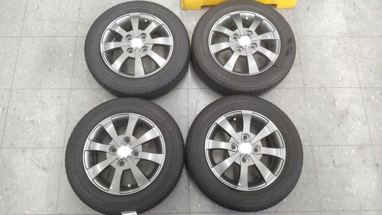 ALLISH 8本スポークホイール + SEIBERLING SL101 | カー用品 タイヤホイールセット 13インチタイヤホイールセットを ...