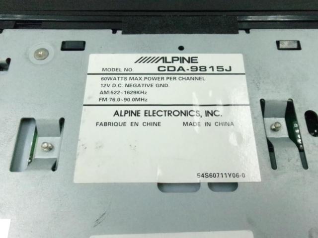 ALPINE CDA-9815J | カー用品 ヘッドユニット CDチューナーを通販で購入する | 中古カー＆バイク用品の販売ならアップガレージ