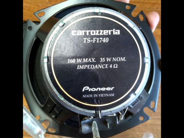 carrozzeria TS-F1740 | カー用品 スピーカー 埋め込みスピーカーを通販で購入する | 中古カー＆バイク用品の販売ならアップガレージ