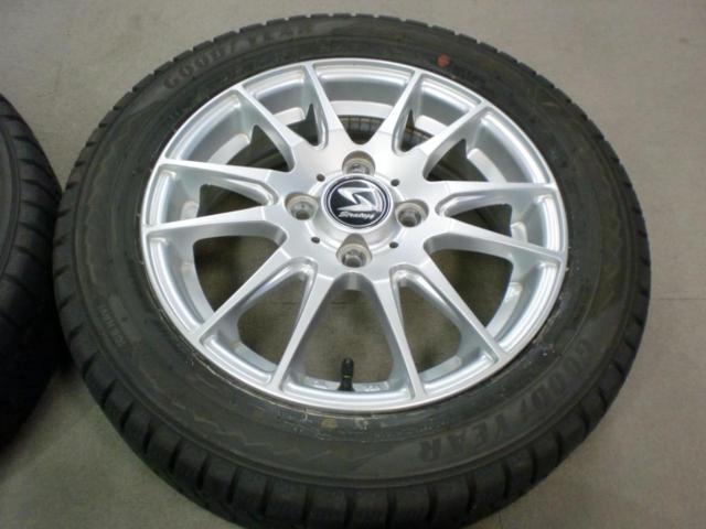 メーカー不明 Strategy スポークホイール + GOODYEAR(グッドイヤー) ICE NAVI8 155/65R14 4本セット ...
