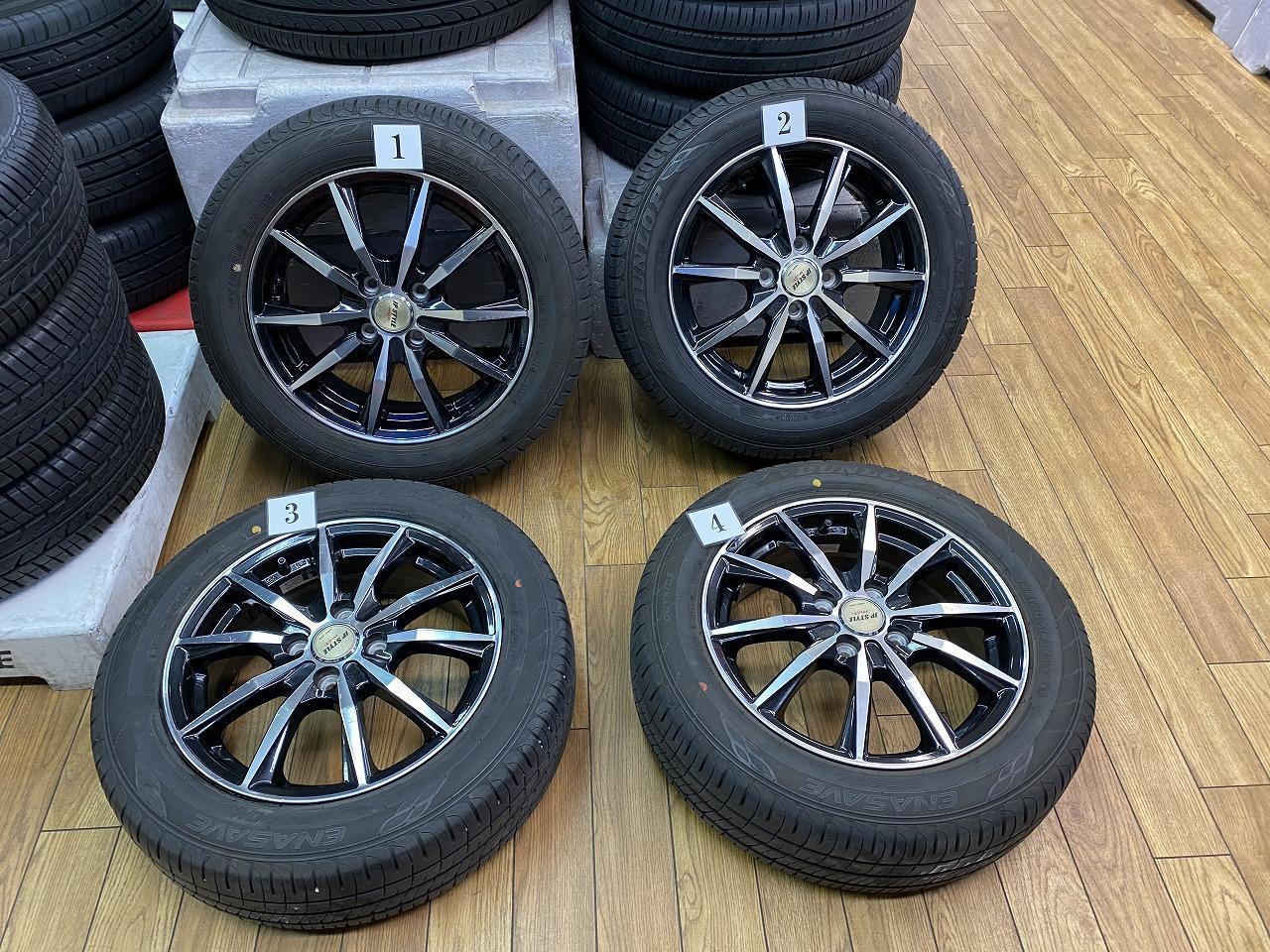 MONZA JAPAN JP STYLE(ジェイピースタイル) WOLX (4HOLE) + DUNLOP(ダンロップ) ENSAVE ...