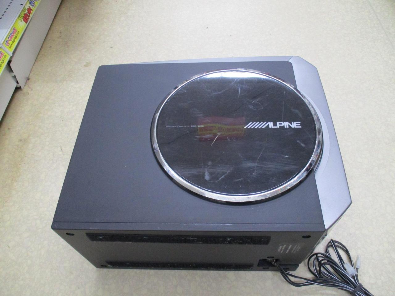 ALPINE SWE-3000 ’11年モデル | カー用品 スピーカー チューナップウーハースピーカーを通販で購入する | 中古カー＆バイク ...