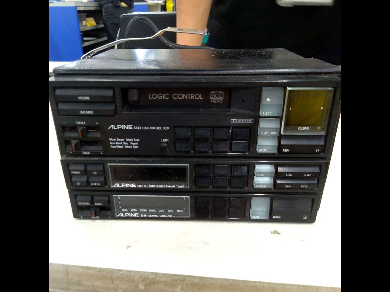 ALPINE カセットデッキ 5343 イコライザー 3345 チューナー 1341 のセット | カー用品 ヘッドユニット カセットチューナーを通販で購入する | 中古カー＆バイク用品の販売 ...
