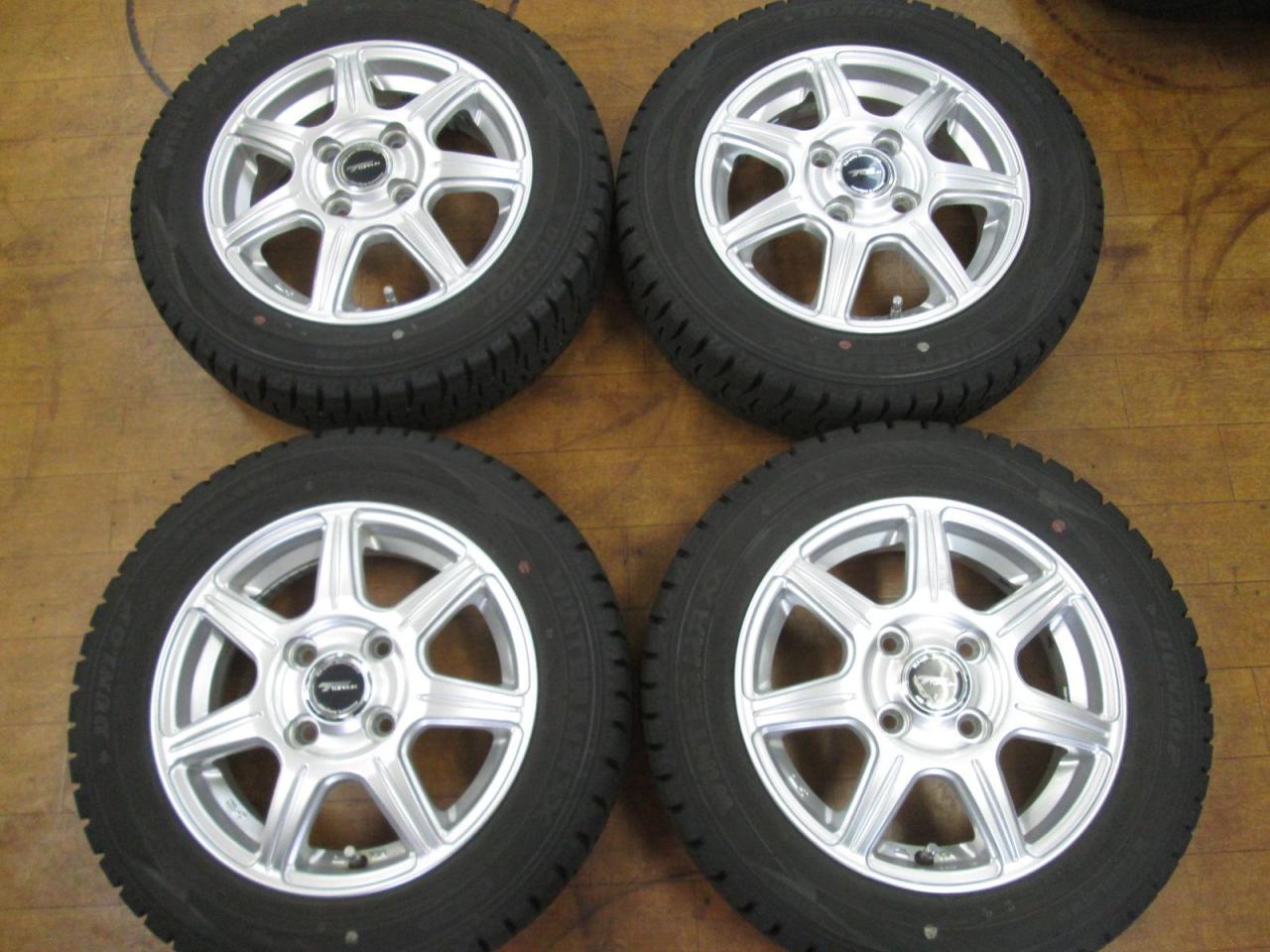 BRIDGESTONE(ブリヂストン) TOPRUN R7 + DUNLOP(ダンロップ) WINTER MAXX WM02 | カー用品 スタッドレスタイヤホイールセット 13インチ ...