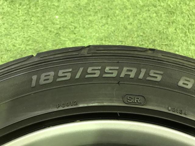 NISSAN(ENKEI製) 12SRマーチ後期 純正2x5本スポーク ガンメタ+DUNLOP FIREZZA DZ101 2022(2522 ...
