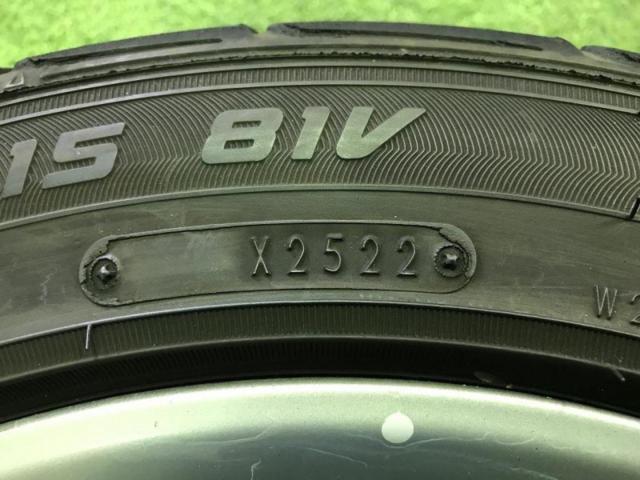 NISSAN(ENKEI製) 12SRマーチ後期 純正2x5本スポーク ガンメタ+DUNLOP FIREZZA DZ101 2022(2522 ...