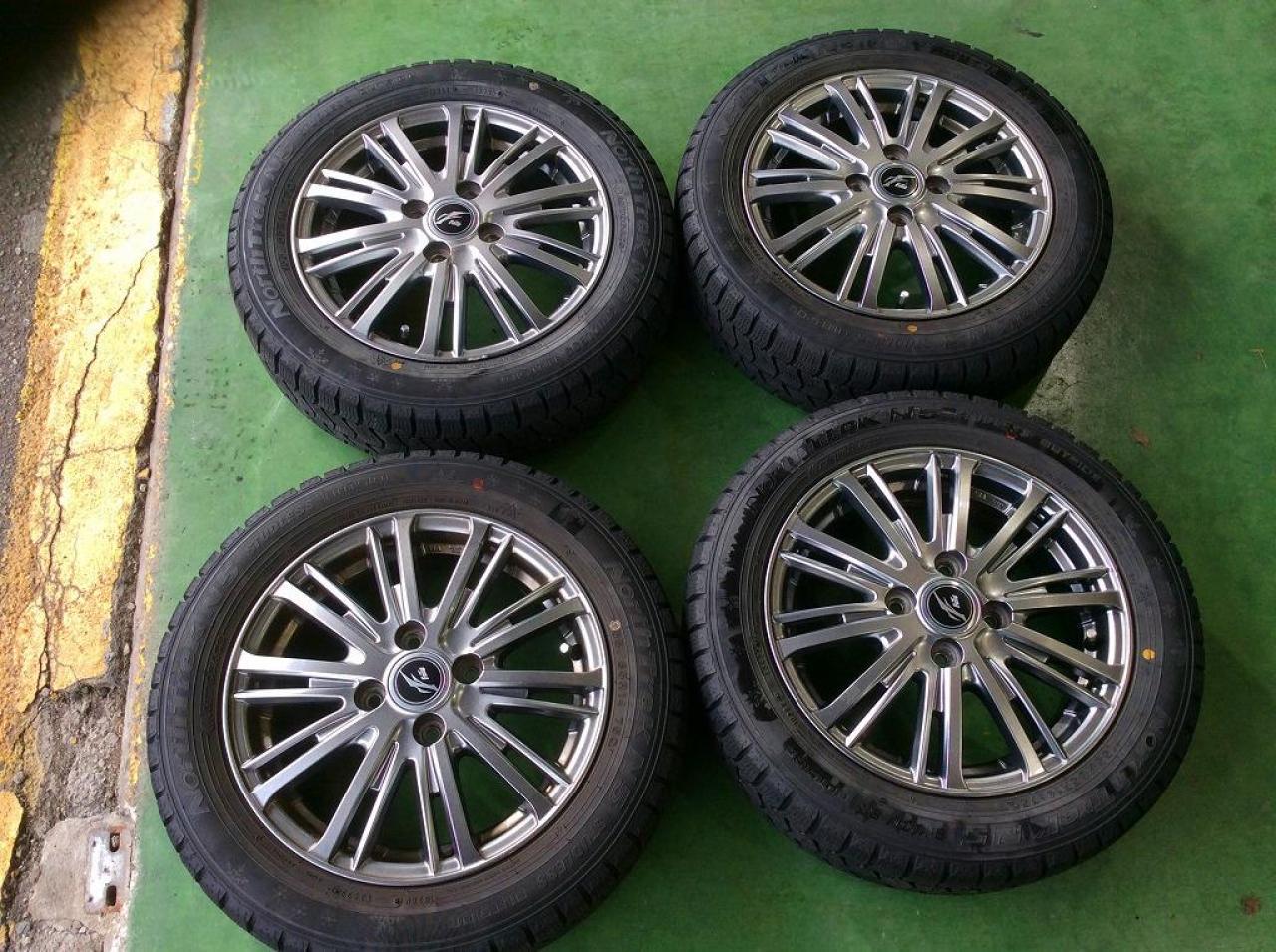 【weds(ウェッズ)】 Fang+【AUTOBACS】NorthTrek N5 155/65R14 | カー用品 スタッドレスタイヤホイールセット 14インチスタッドレスタイヤホイールセット ...