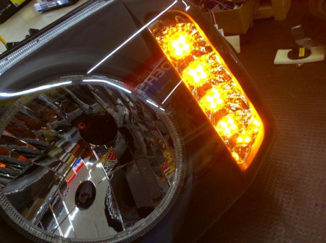 LEDイカリング+ウインカー ヘッドライト JB23W ジムニー 仮当て程度 インナーブラック | カー用品 ボディパーツ ヘッドライトを通販で購入する | 中古カー＆バイク用品の販売なら ...