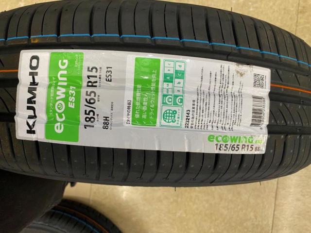 BLEST BAHNSTECH Jizelis FV + KUMHO(クムホ) ECOWING ES31 185/65R15 ★タイヤは新品! 新型アクア/フィットクロスター/ノート/デミオ ...