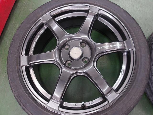 2【ZC13S/ZC83Sスイフトサイズ!】HOT STUFF CROSS SPEED HYPER EDITION RS6 + BRIDGESTONE POTENZA Adrenalin ...