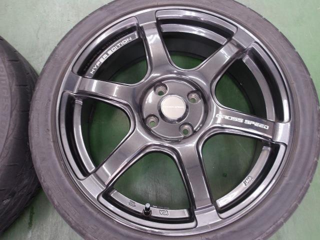 2【ZC13S/ZC83Sスイフトサイズ!】HOT STUFF CROSS SPEED HYPER EDITION RS6 + BRIDGESTONE POTENZA Adrenalin ...