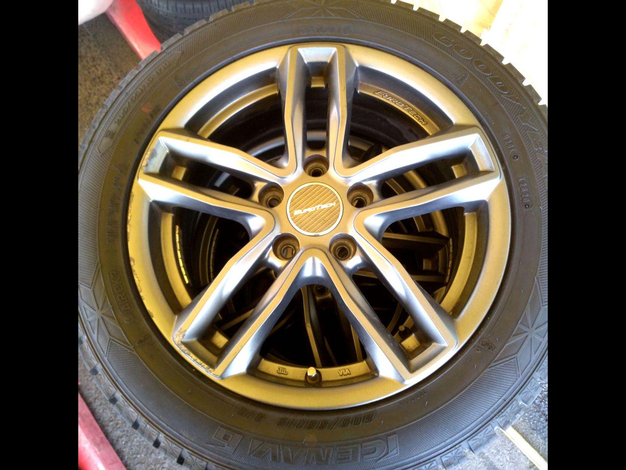 Lehrmeister(レアマイスター) EUROTECH GAYA5 + GOODYEAR ICENAVI 6 | カー用品 スタッドレスタイヤホイールセット 16インチスタッドレスタイヤ ...