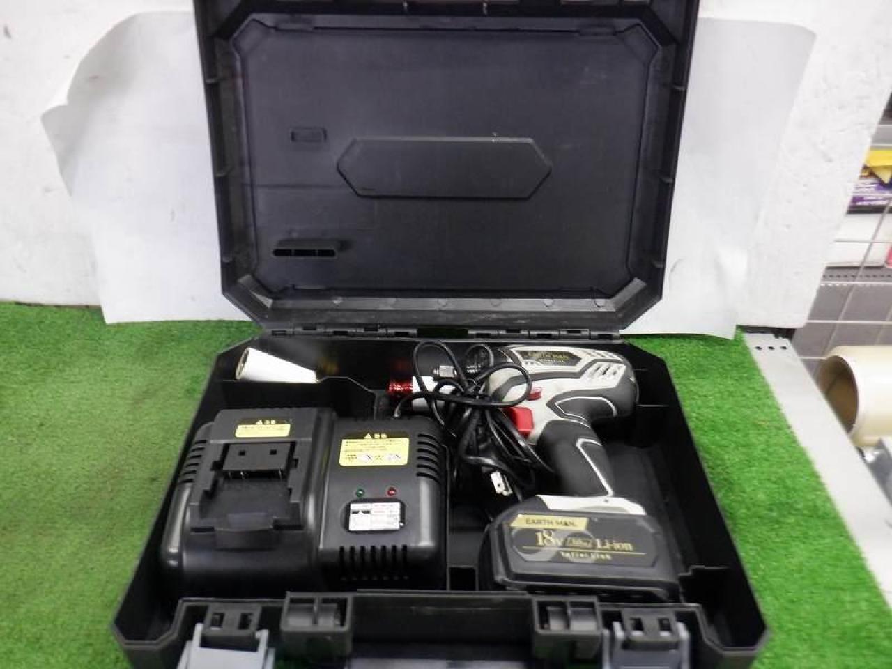 【WG】EARTHMAN IW-180LIB 18V充電式インパクトレンチ | 総合リユース ドリル、ドライバ インパクトレンチを通販で購入する | 中古カー＆バイク用品の販売ならアップガレージ