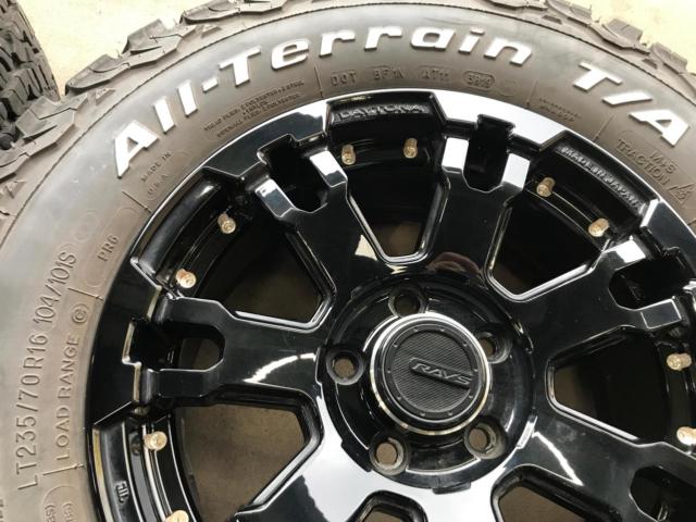 50系RAV4にて使用 ☆ RAYS(レイズ) DAYTONA(デイトナ) FDX-F7 + BFGoodrich All-Terrain K02 ホワイトレター | 中古品 | アップ ...