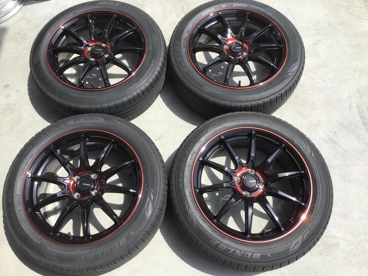 HOT STUFF G.speed P-05R +DUNLOP ENASAVE EC300+ | カー用品 タイヤホイールセット 17インチタイヤホイールセットを通販で購入する | 中古カー ...