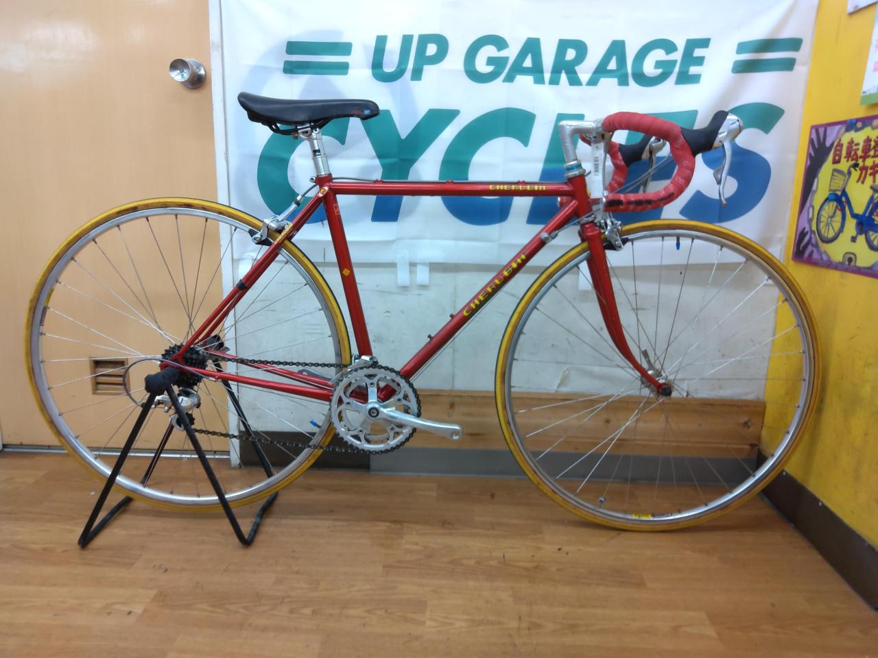 CHERUBIM オーダーメイド 2x7s 700x21c クロモリフレームロードバイク レッド | 自転車 スポーツ ロードバイクを通販で ...